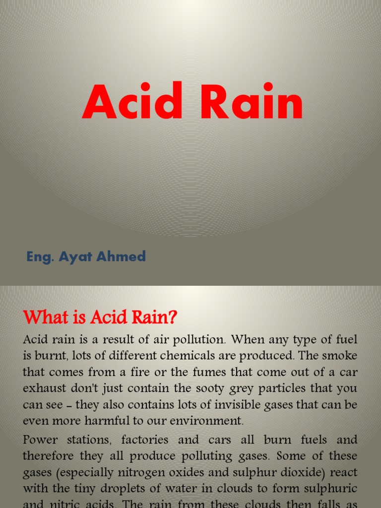Acid Rain | PDF | Rain | Energy Development