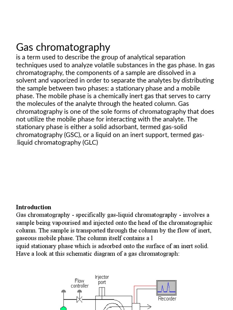 Gas Chromatography | PDF | Gas Chromatography | Chromatography