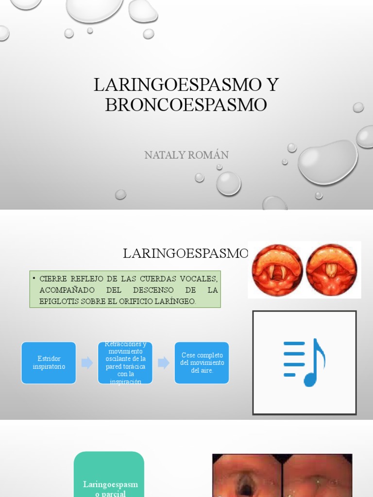 Laringoespasmo y Broncoespasmo | PDF | Asma | Sistema respiratorio