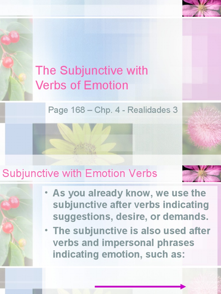 Subjunctive with Emotion Verbs Guide | PDF