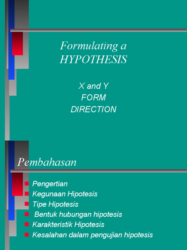 055 Formulating Hypothesis | PDF