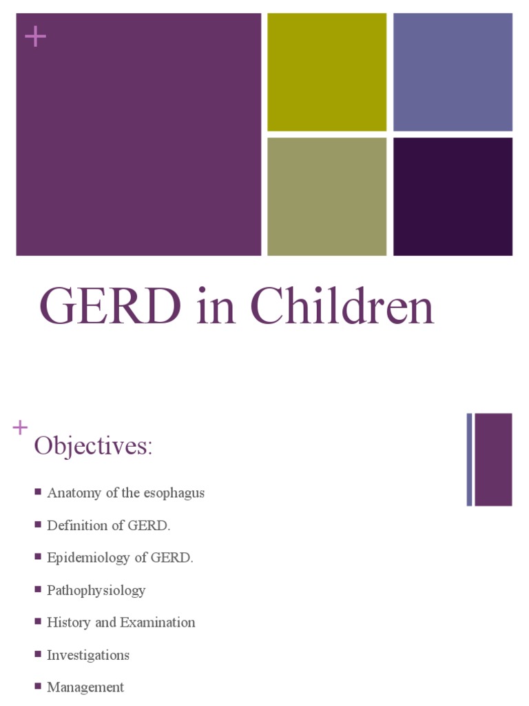 GERD in Children | PDF | Esophagus | Gastroesophageal Reflux Disease