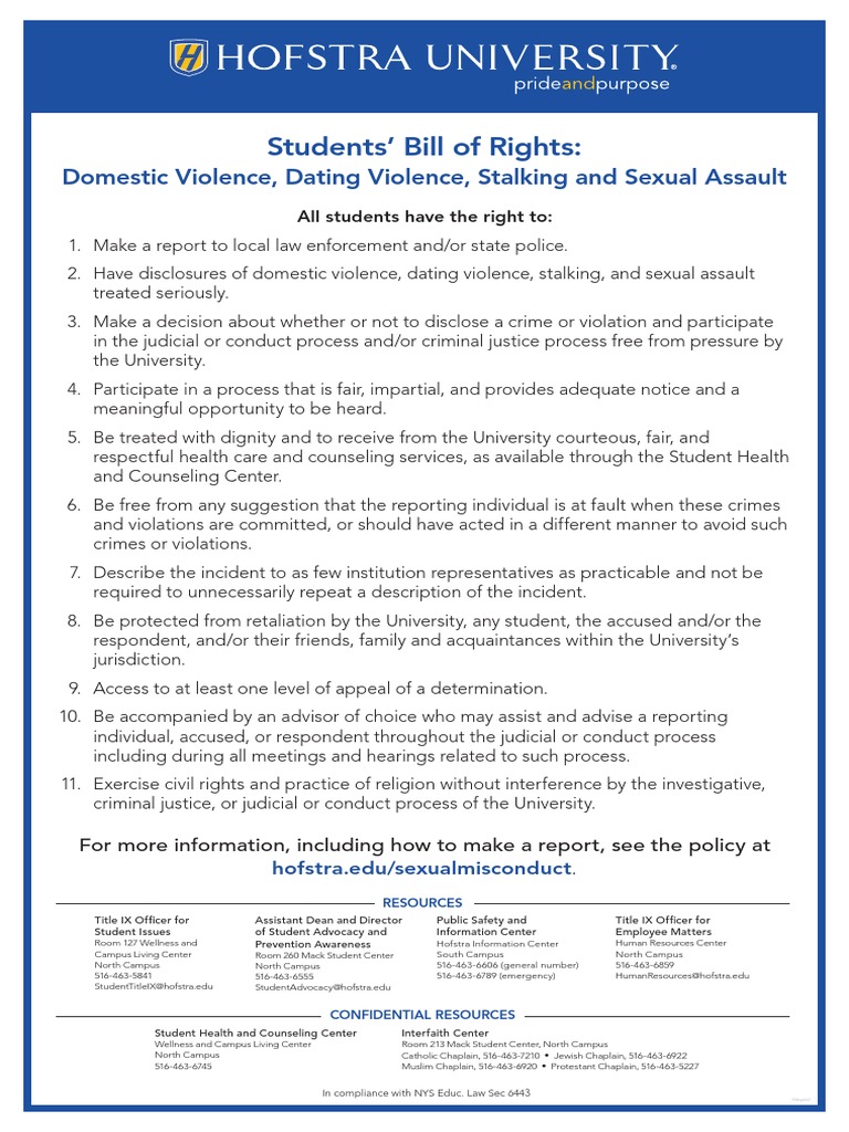 Students' Bill of Rights: Students' Bill of Rights | PDF | Violence ...