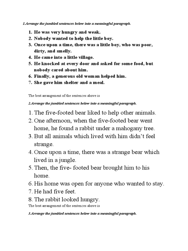 Arrangement Test | PDF