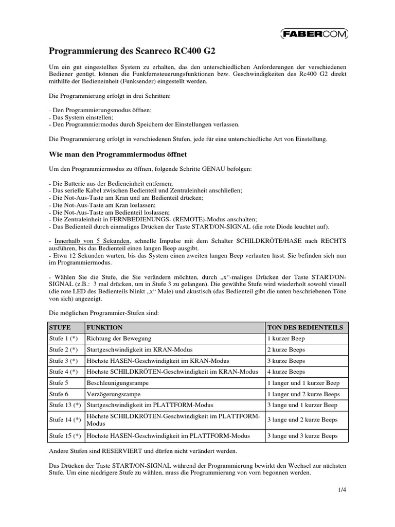 De Scanreco Programmierung | PDF