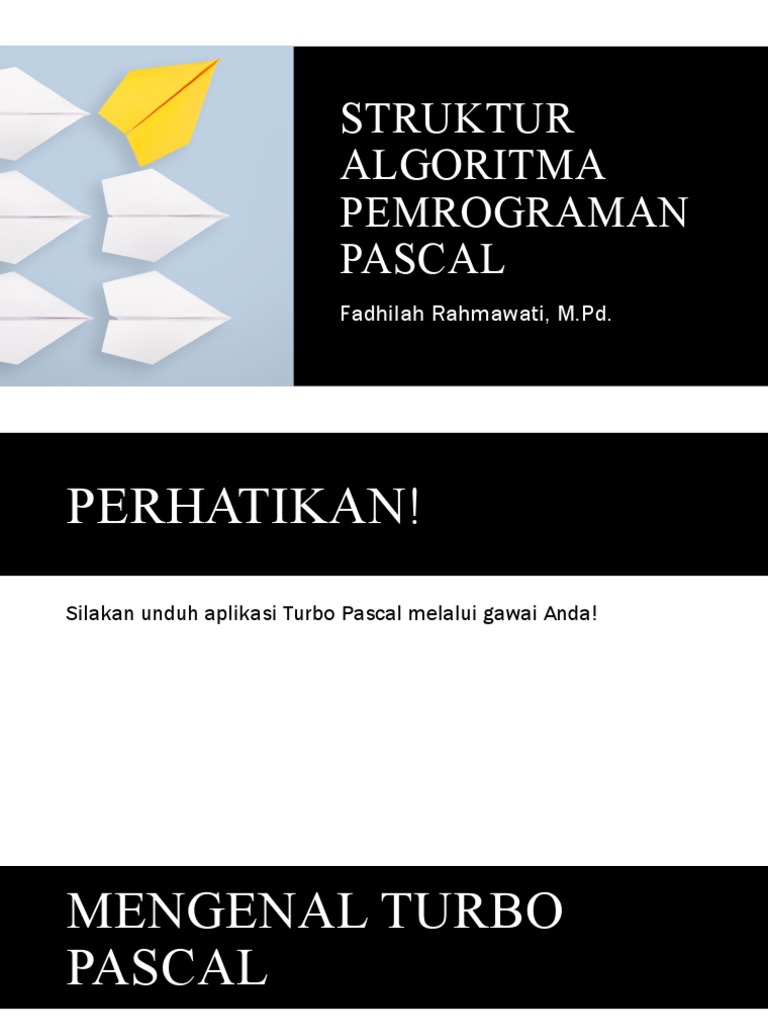 Struktur Program Pascal | PDF