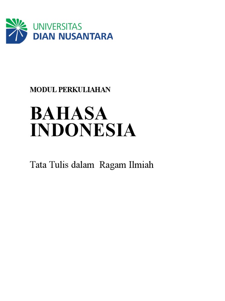 Modul 11 Tata Tulis Ragam Ilmiah Undira | PDF