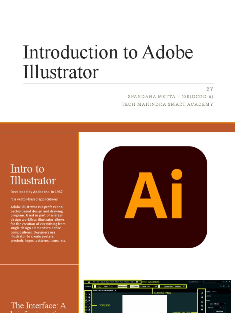 Introduction To Adobe Illustrator: BY Spandana Metta - 680 (Ocgd-6 ...