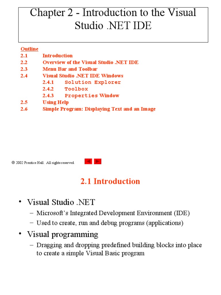 Visual Studio .NET IDE Overview Guide | PDF | Microsoft Visual Studio ...