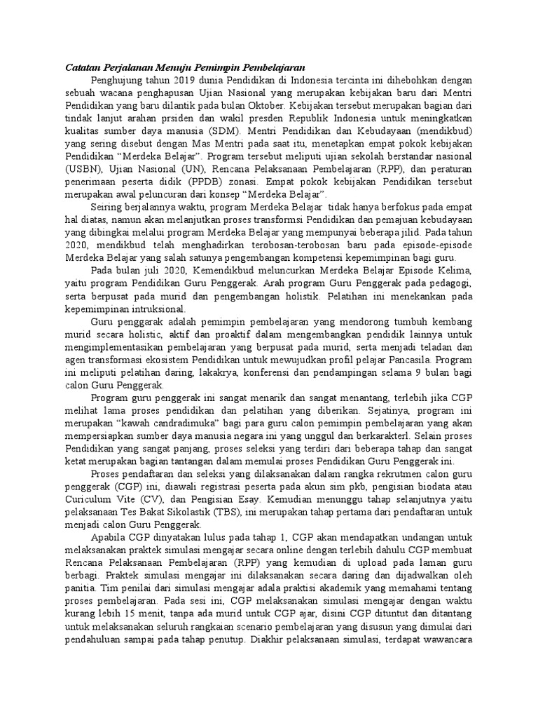 Draf Naskah Esay | PDF