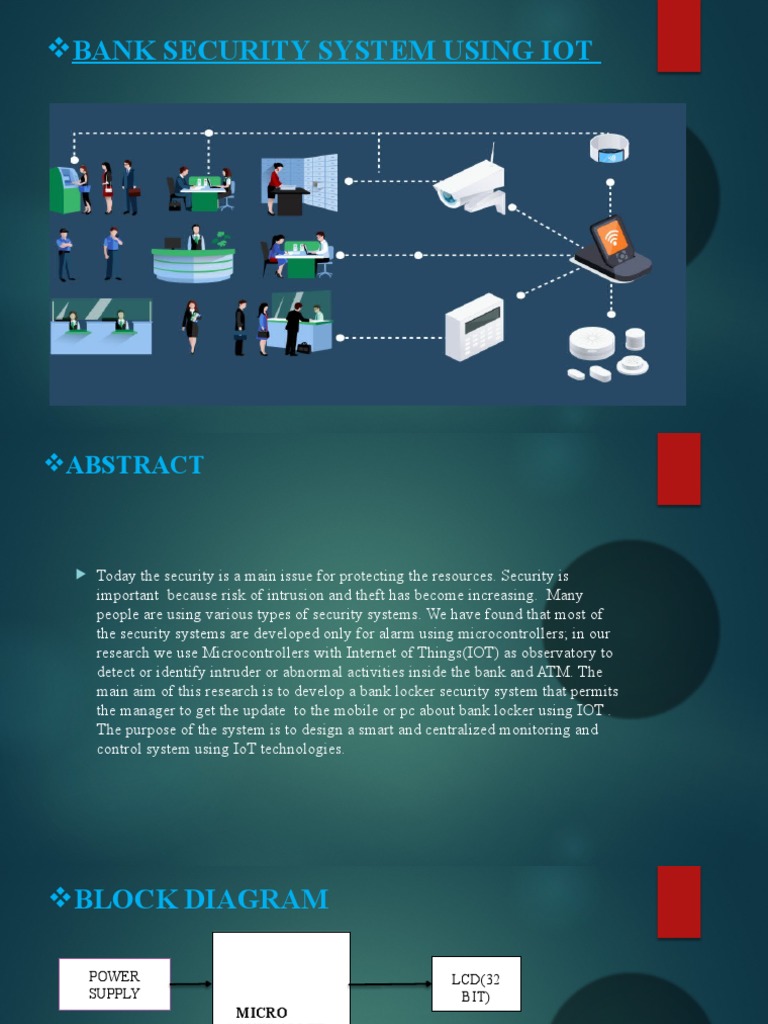 Bank Security System Using Iot | PDF | Internet Of Things | Security Alarm