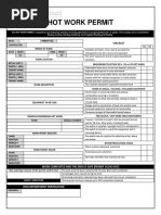 SM Work Permit Form | PDF | Fires | Hazards