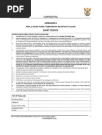 Public Service Leave Application | PDF | Informed Consent | Employment