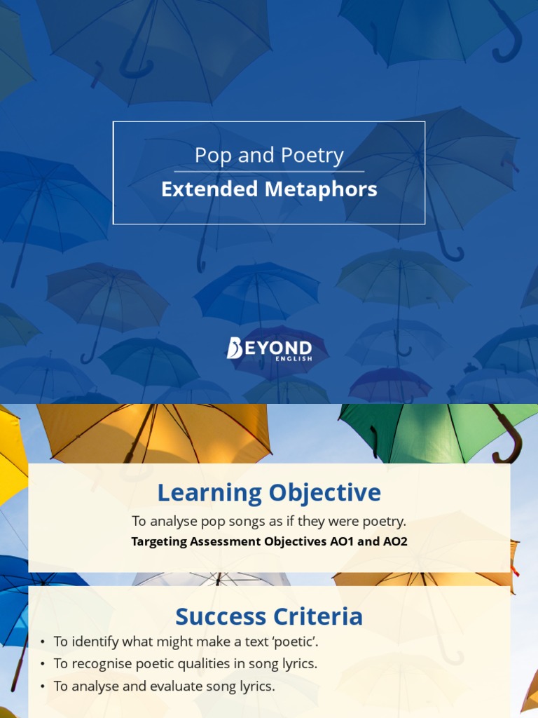 Extended Metaphors Powerpoint | PDF | Poetry | Metaphor