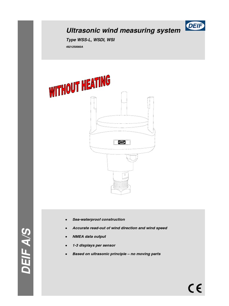 Ultrasonic Wind Measuring System: Type WSS-L, Wsdi, Wsi | Download Free ...