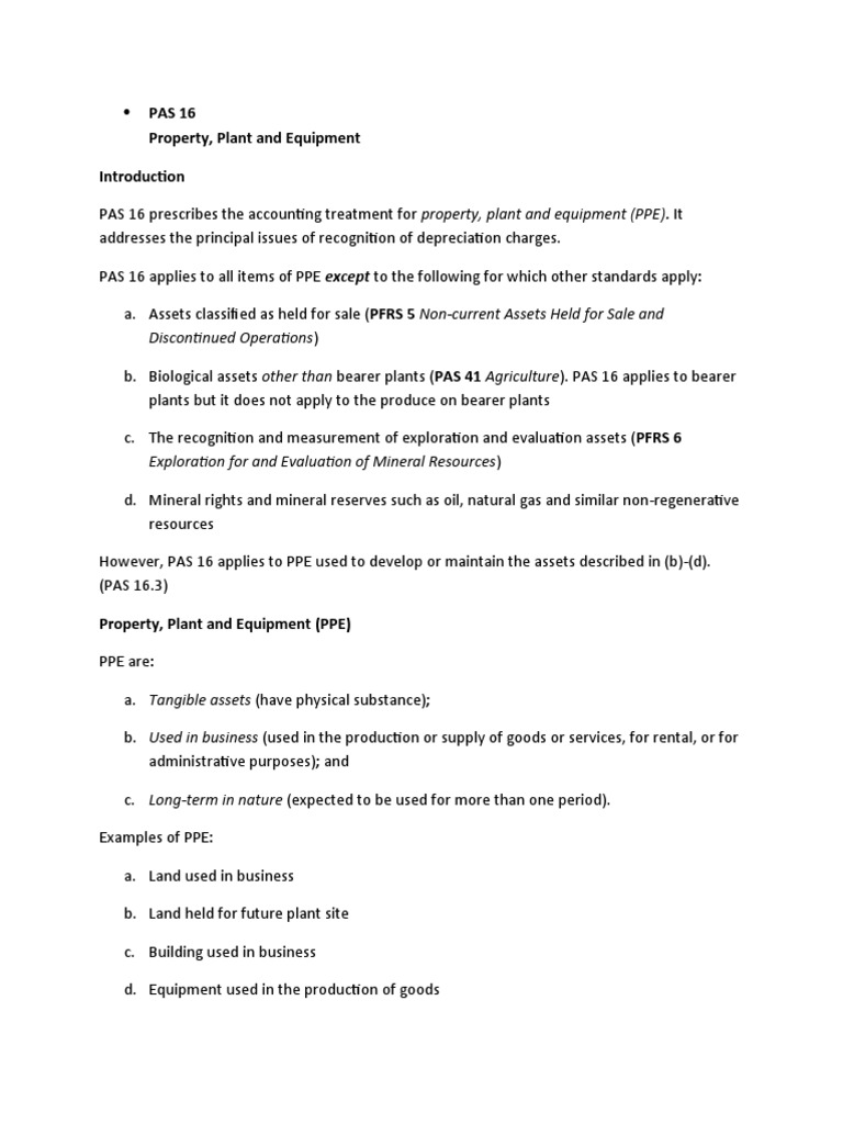 Pas 16 | PDF | Depreciation | Cost