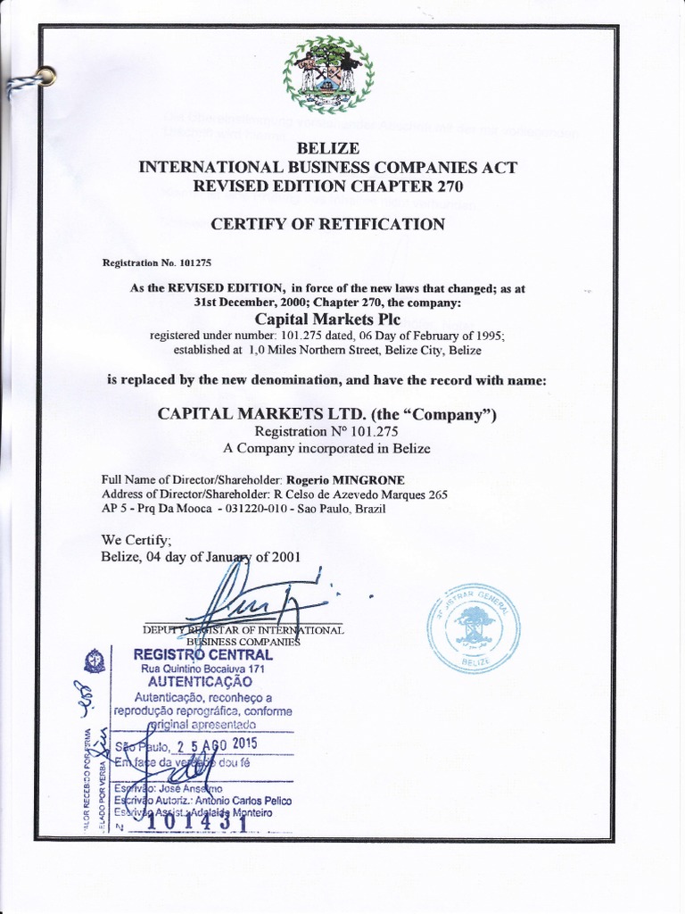 Raw Material Certificate of Retification | PDF | Companies | Corporations