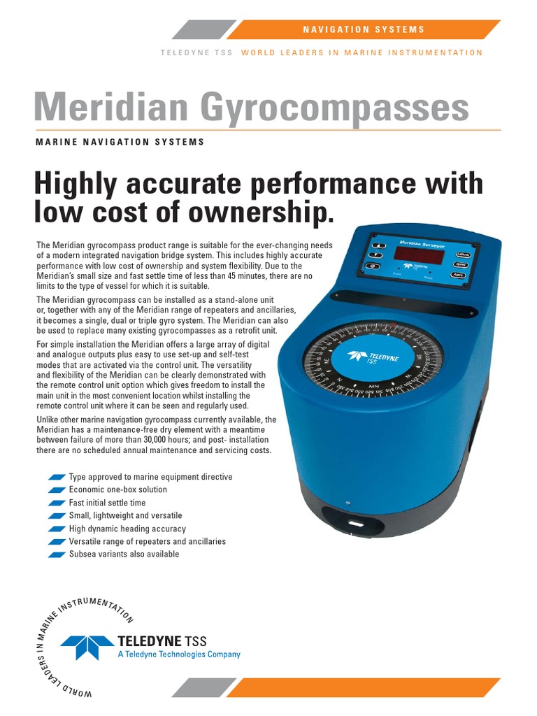 T.TSS-Meridian Gyros | PDF | Compass | Power Supply