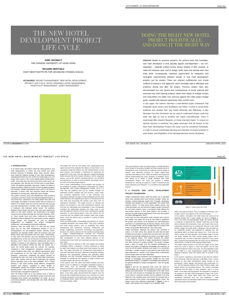 Hotel Development - Project Life Cycle | PDF | Project Management ...