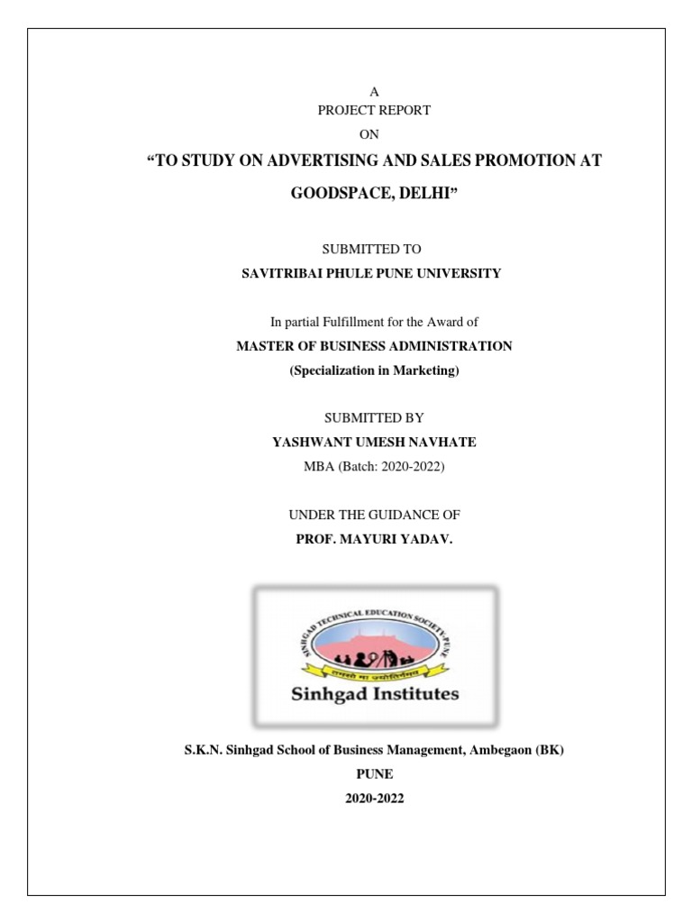 Advertising & Sales Promotion Study | PDF | Sampling (Statistics ...