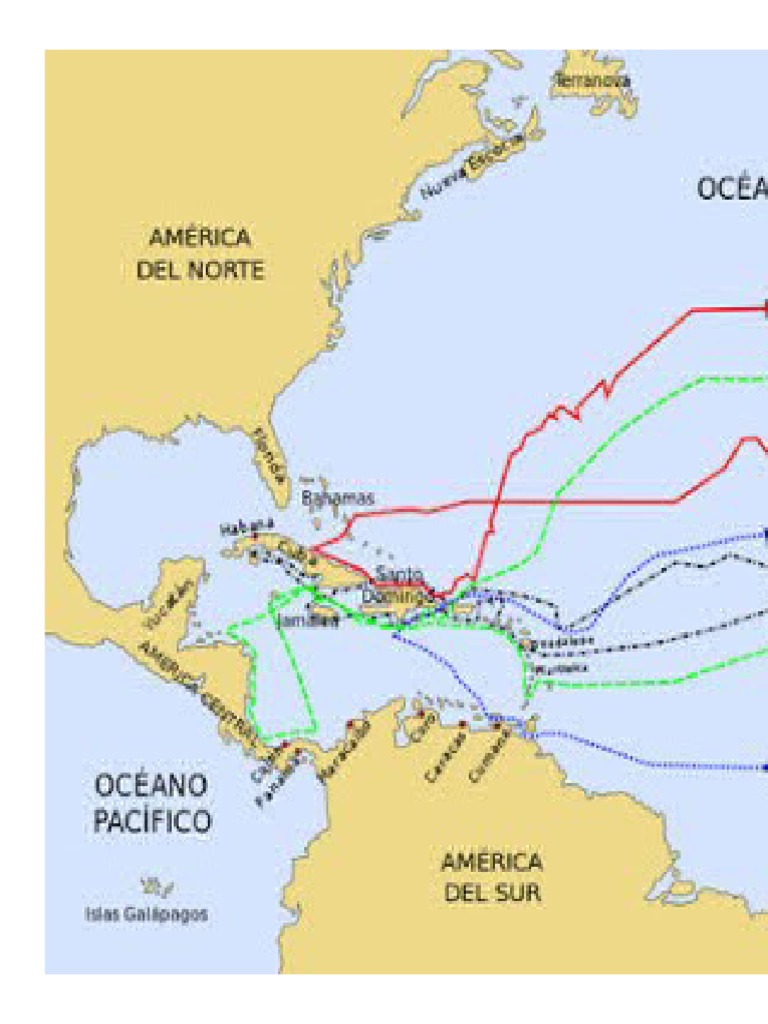 Mapa Viajes de Colon | PDF