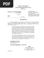 Sample Information - Estafa | PDF