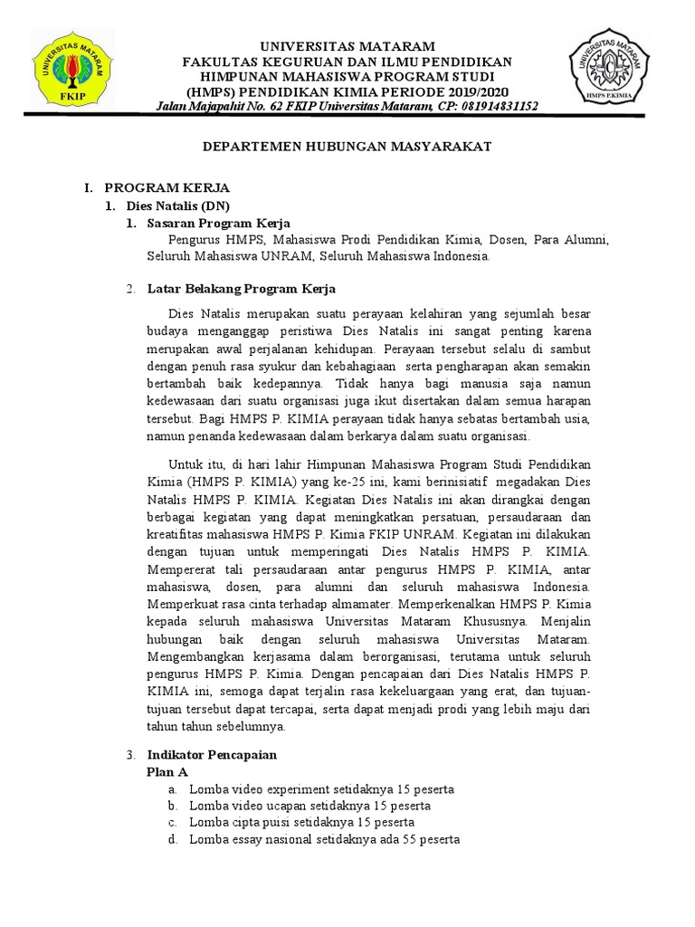 Proker Humas 2022 | PDF