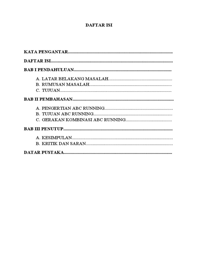 ABC Running: Teknik Dasar Atletik | PDF