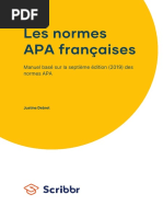 Les Normes APA Françaises Basé Sur La Septième | PDF | Guillemet