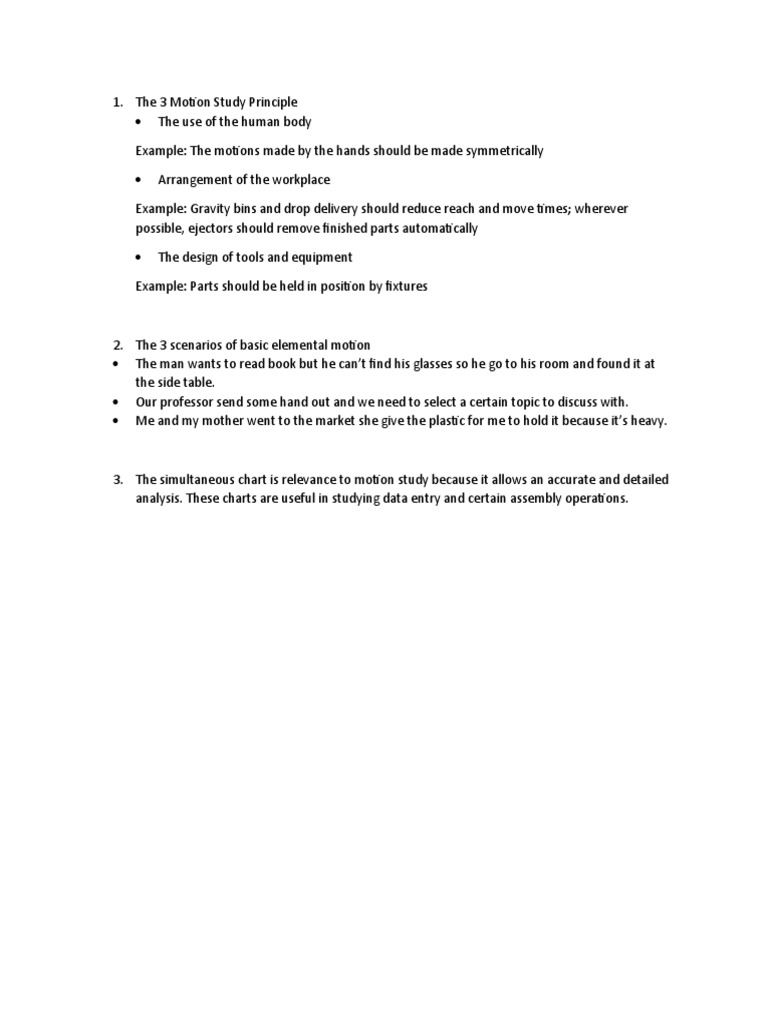 The 3 Motion Study Principle | PDF