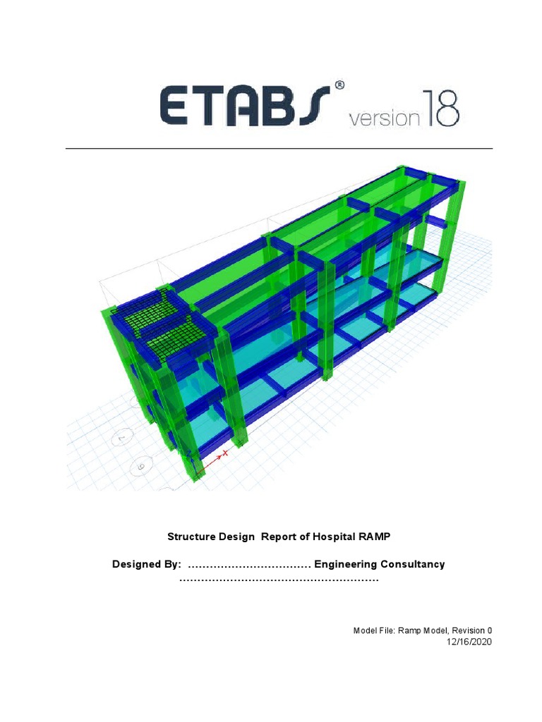 Hospital Ramp Structure Design Report | PDF | Applied And ...