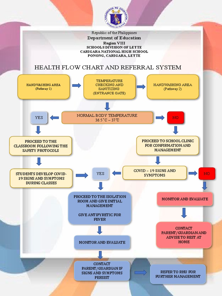 Health Flow Chart and Referral System: Department of Education | PDF ...