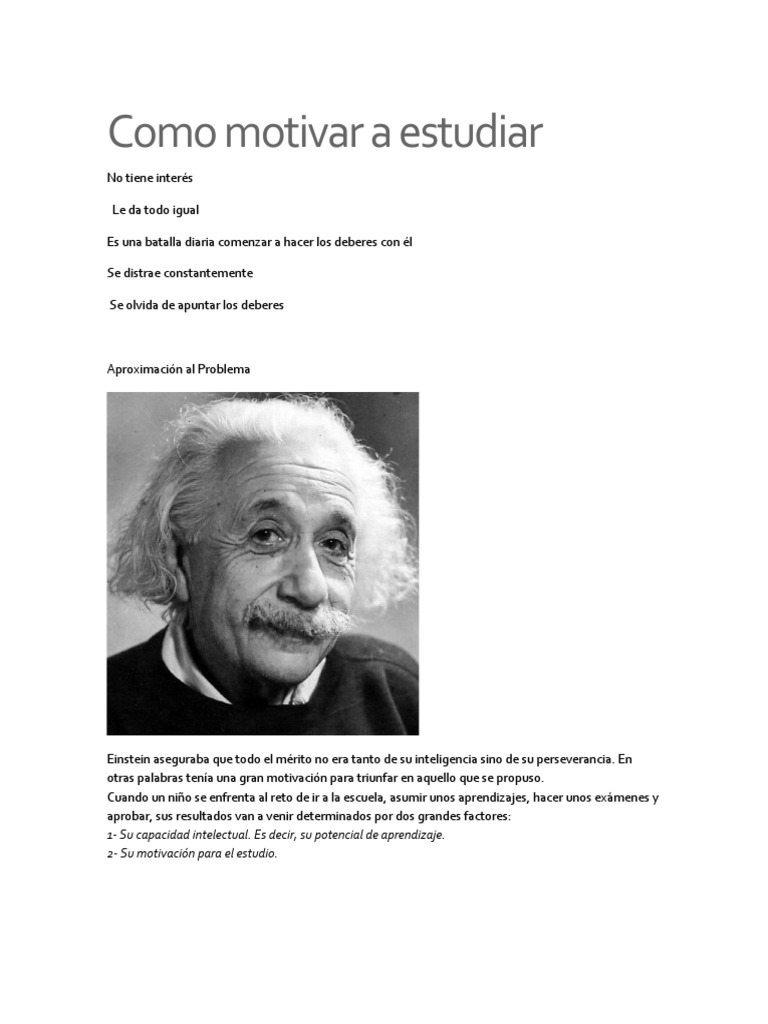 Como Motivar A Estudiar. para Power Point | PDF | Motivacional | Motivación