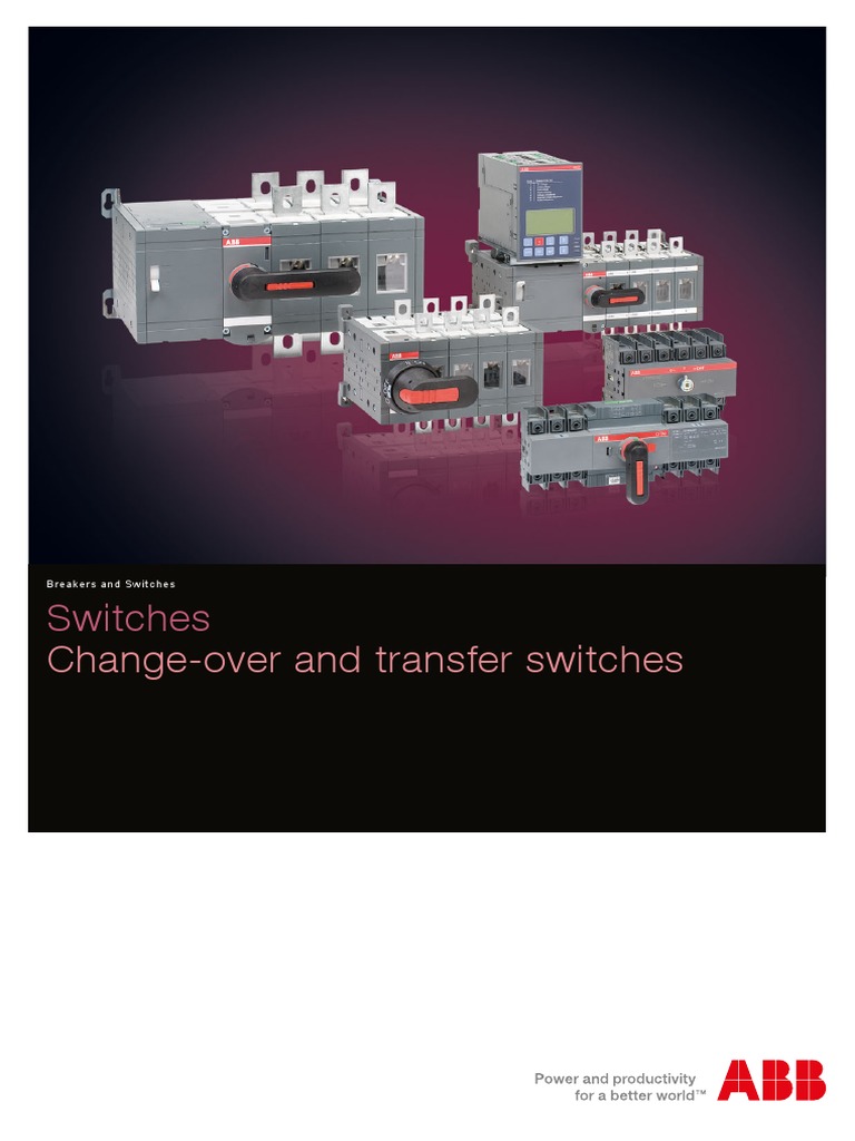 ABB Change Over Switch | PDF | Switch | Fuse (Electrical)