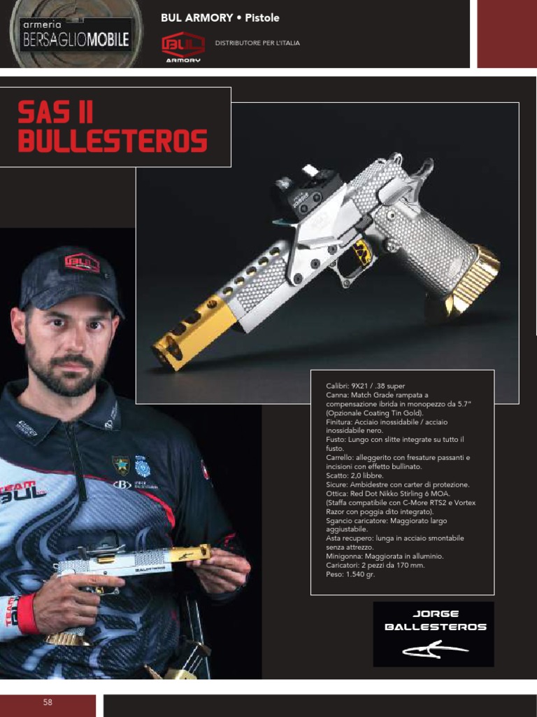 Sas Ii Bullesteros: BUL ARMORY - Pistole | PDF | Firearms | Projectile ...