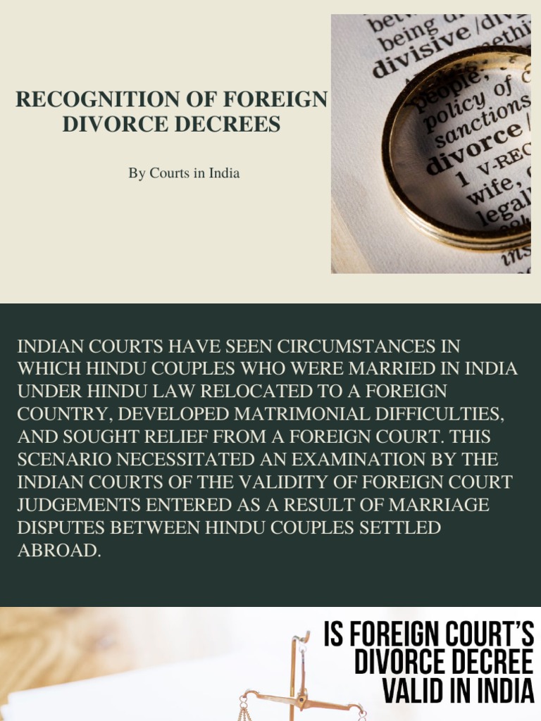 Enforcement of Foreign Divorce Decree | PDF | Divorce | Judgment (Law)