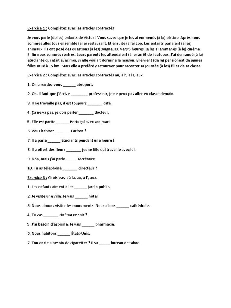 Exercices P2 | PDF | sauce | Nourritures