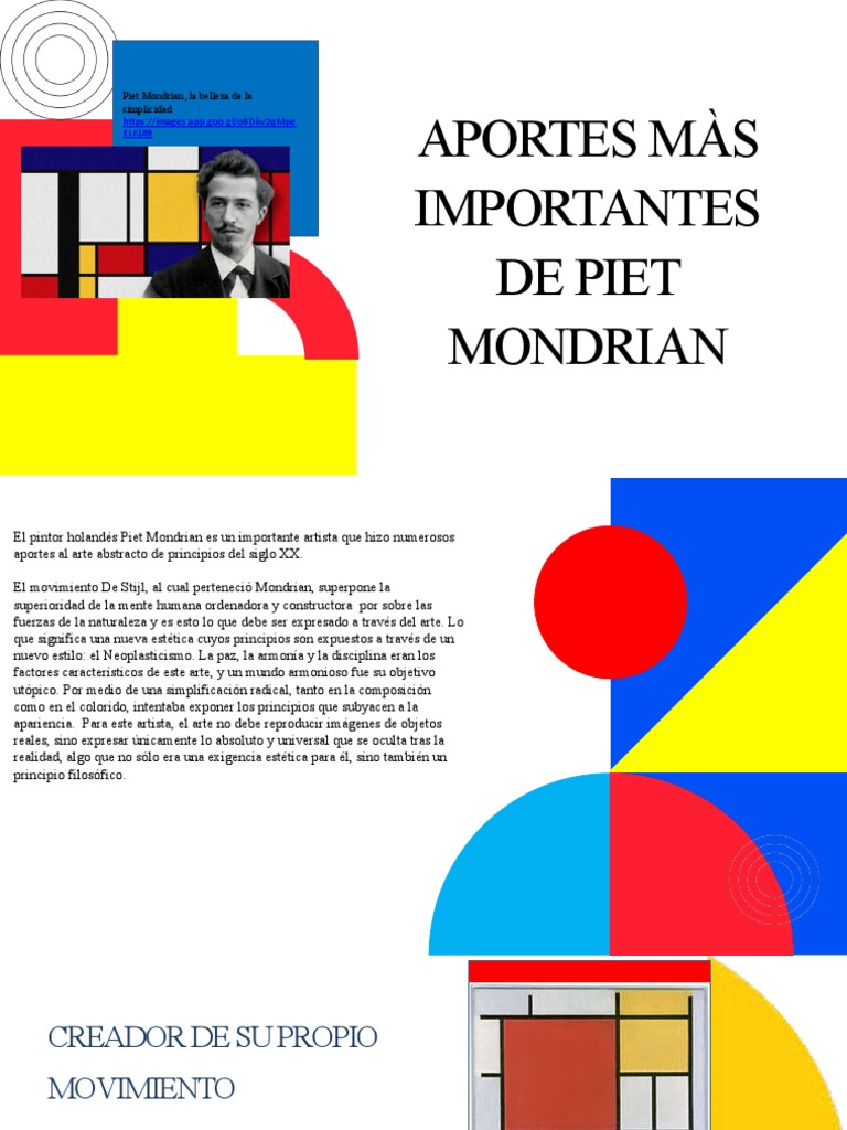 La importancia de Piet Mondrian y sus contribuciones al arte abstracto ...