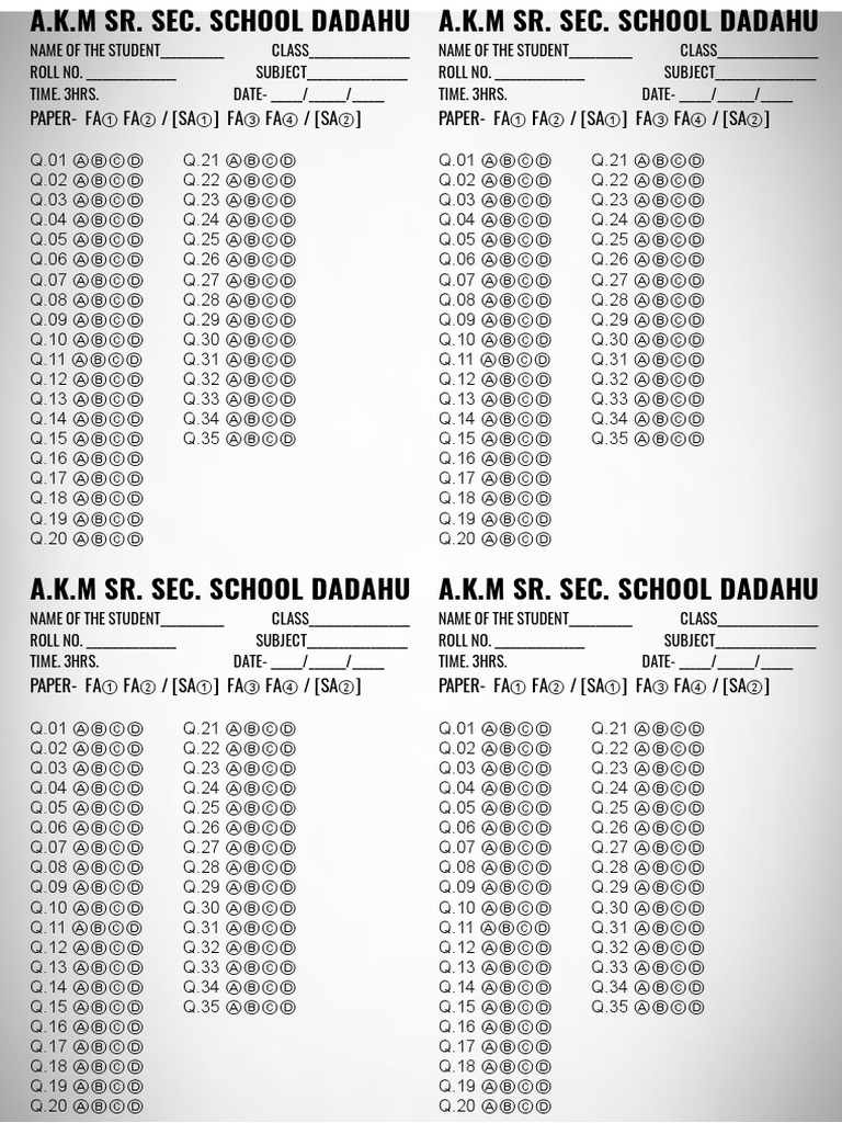 Omr Sheet | PDF | Computing | Google