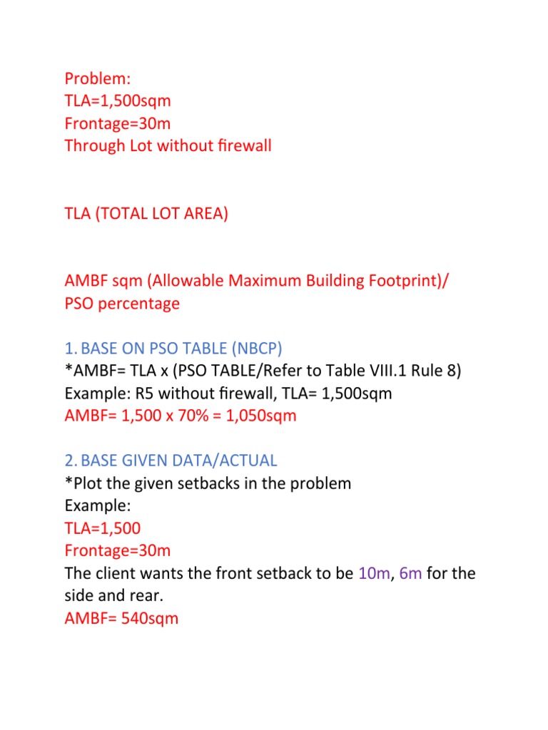 Problem: TLA 1,500sqm Frontage 30m Through Lot Without Firewall Tla ...