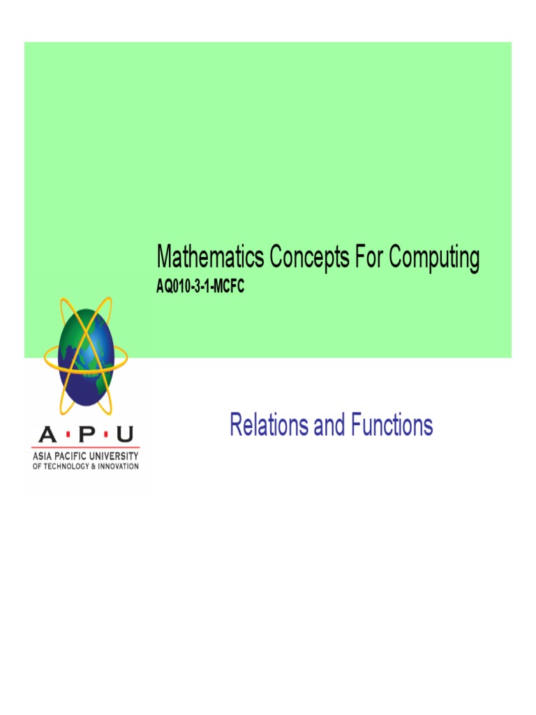 Relations And Functions Pdf Function Mathematics Set Mathematics