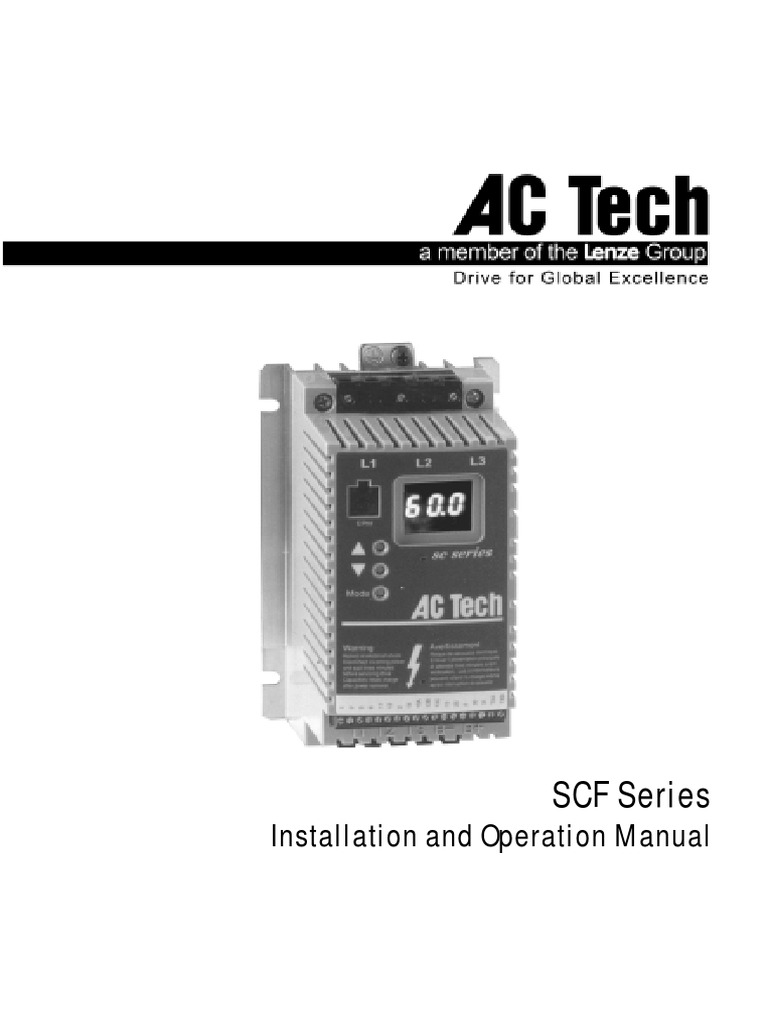 SCF Series VFD Installation Manual | PDF | Fuse (Electrical ...