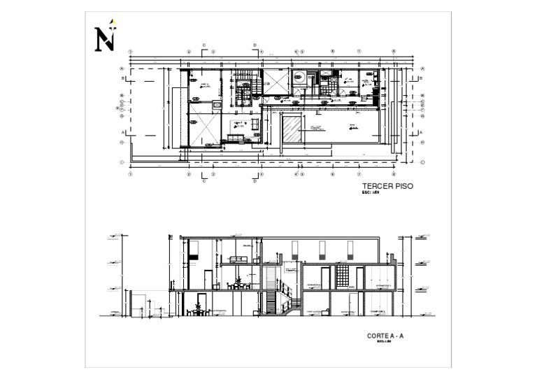 Modelo2 - Arquitectura - Plano de Distribución y Corte | PDF