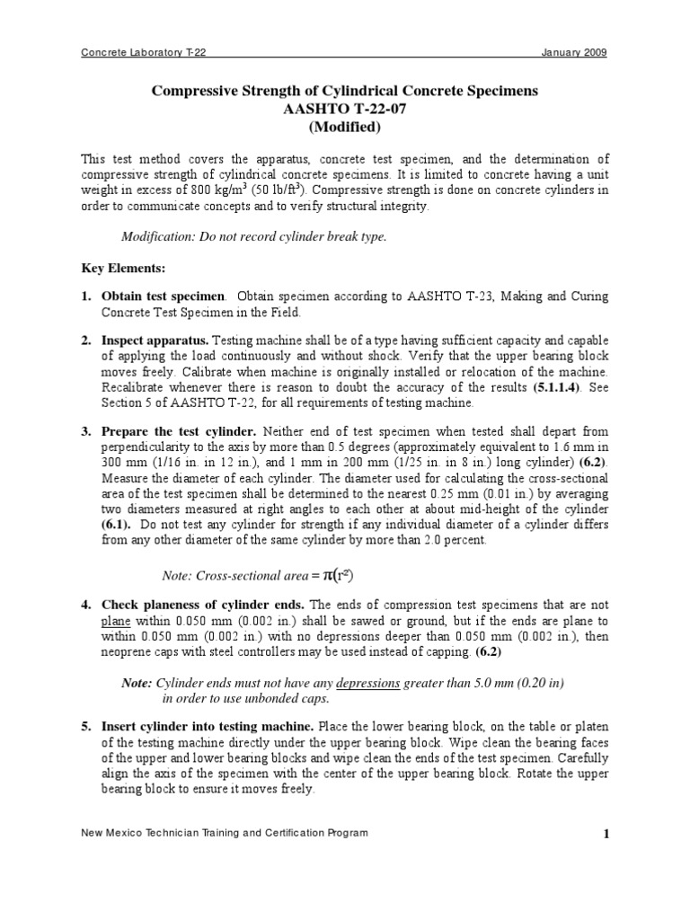 Aashto T-22-90 | PDF | Bearing (Mechanical) | Machines