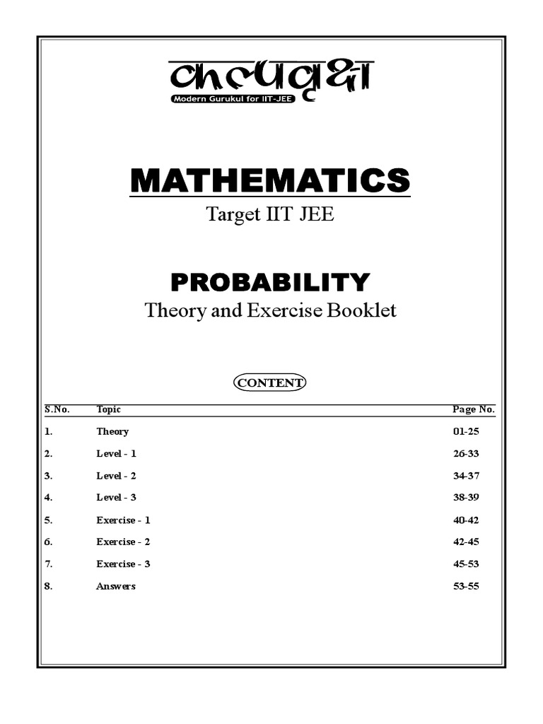 Probability PDF | PDF | Probability | Expected Value