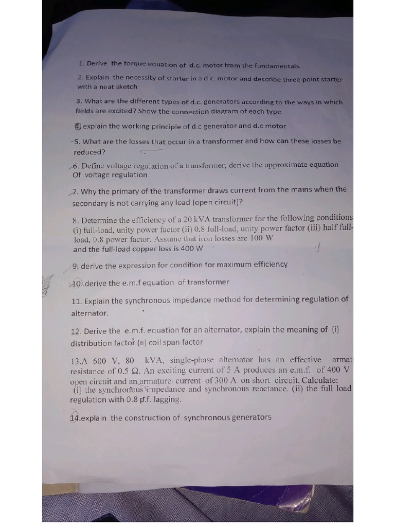 Beee Imp Questions With Answers | PDF