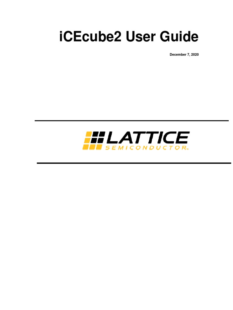 iCEcube2 Userguide Dec2020 | PDF | Hardware Description Language | Trademark