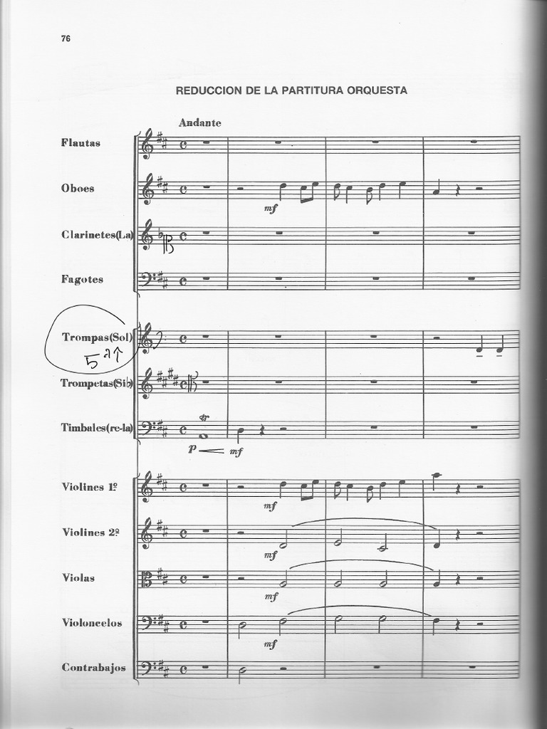 Partitura Orquesta Sinfónica #1 | PDF