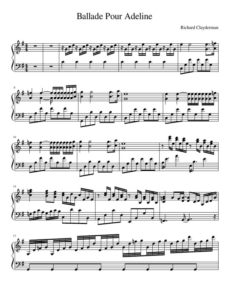 Ballade Pour Adeline | PDF