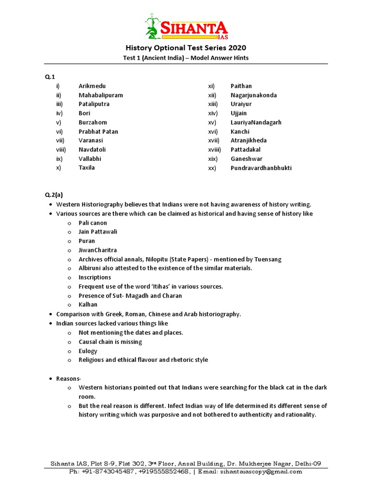 Ancient Indian History: Sources & Insights | PDF | Brahman